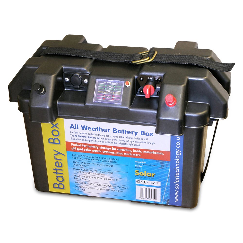 Solar Technology Deluxe All Weather Battery Box - TCS Leisure